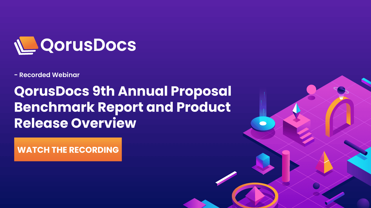QorusDocs 2025 Proposal Benchmark Report and New Product Release